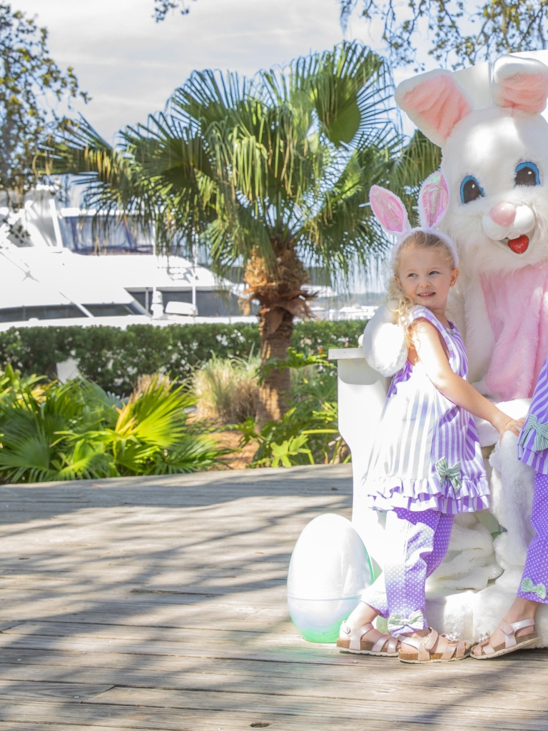 Basket delivery by the Easter Bunny | The Sea Pines Resort